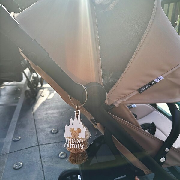 Disney Inspired Stroller Tag | WDW Custom Tag | Acrylic Personalized ...