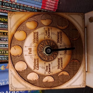 Venn Moonclock, Unique Moon Phase Clock, Moon Tracker, Educational ...