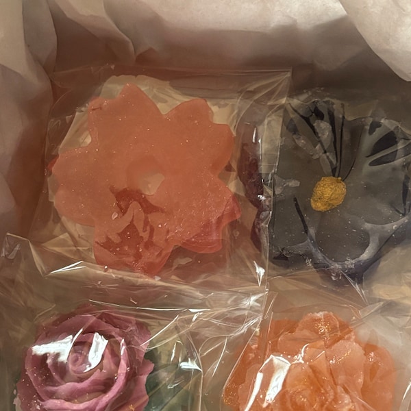 Edible Crystal Candy Flower Bouquet: Kohakutou Vegan Jelly Candies ...