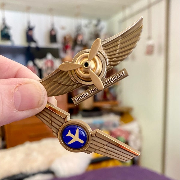 Airlines Pilot Wings Captains Gold Metal Airplane Pin - Etsy