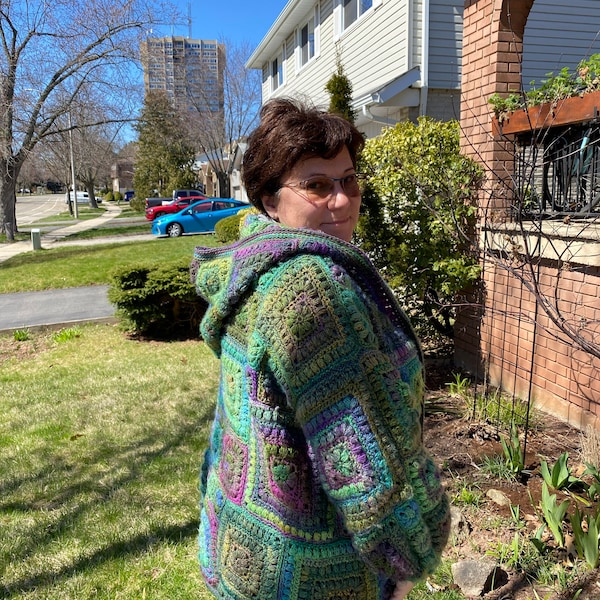 CROCHET PATTERN - Square Scramble Sweater - Crochet Pattern for Granny ...