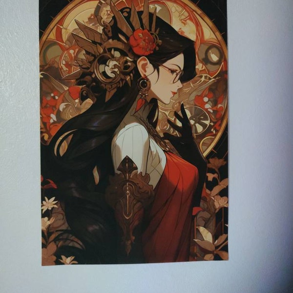 Illustration Cybergirl Netrunner Portrait Art Print Anime - Etsy
