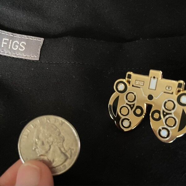 Gold Optometry Enamel Pin - Optometrist Eye Doctor Graduation Birthday ...