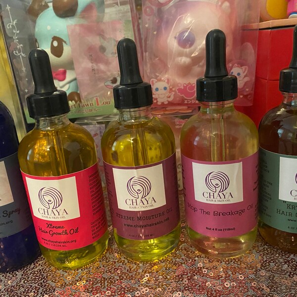 Large Hairgrowth Kit - All 5 Oils in 4oz Sizes - Etsy