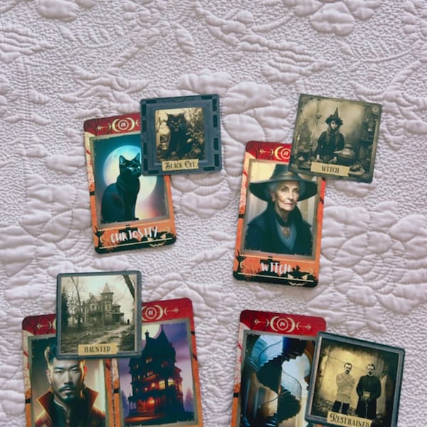 Tricks and Treats Halloween Oracle Deck, Vintage Halloween Divination ...