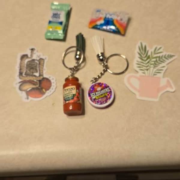 Mini FOOD Keychains! - Etsy