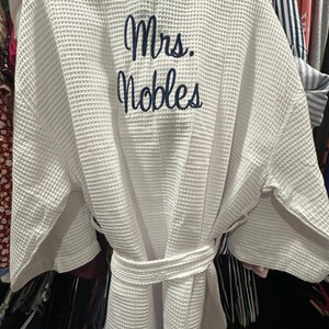 Women's Monogrammed Waffle Robe, 14 Colors to Choose From, Personalized ...