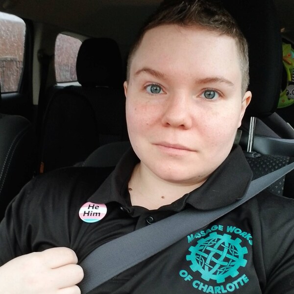 BOLD Trans Flag Pronoun Button he Him - Etsy