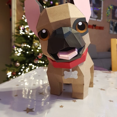3D Papercraft ,bulldog Papercraft, French Bulldog, Papercraft Dog ...