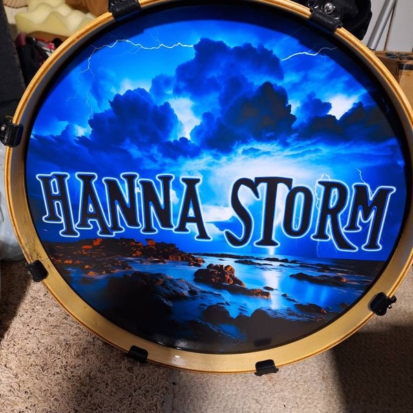 Custom Full Color Bass Drum Decal Vinyl Die Cut Sticker Fits Yamaha ...