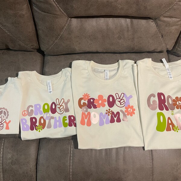 Groovy Family SVG Bundle, Retro Family Svg, Groovy Birthday Svg ...