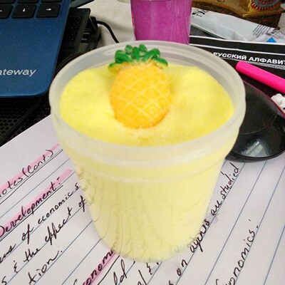 Pineapple Cloud Slime Scented W/charm & FREE Extras, Tropical Pineapple ...