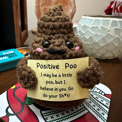 Crochet Poo Pattern With Poo Quote, US English Terms, Handmade Funny ...