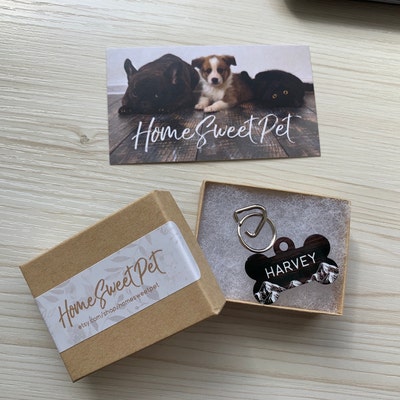 Mountains Dog Tag for Dogs, Rustic Dog Tag, Outdoors Personalized Pet ...