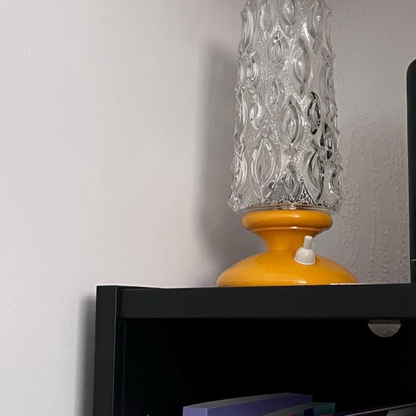 Vintage 90s Yellow Marble Glass Sun Bowl, Celestial Whimsigoth Trinket ...