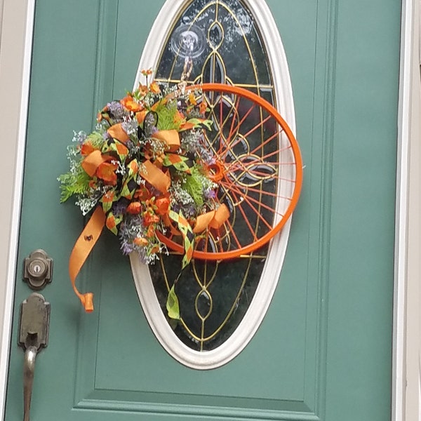 Airy Summer Front Door Wreath, Wildflower Bloom Spring Grapevine ...