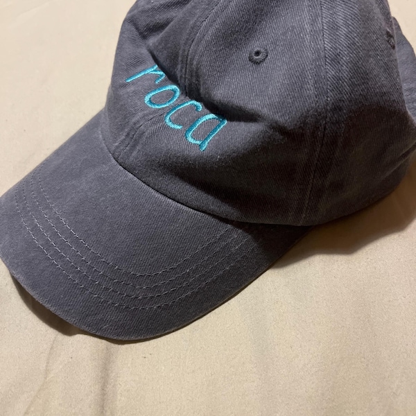 Custom Initials Hats, Embroidered Unisex Hat, Personalized Dad Cap ...