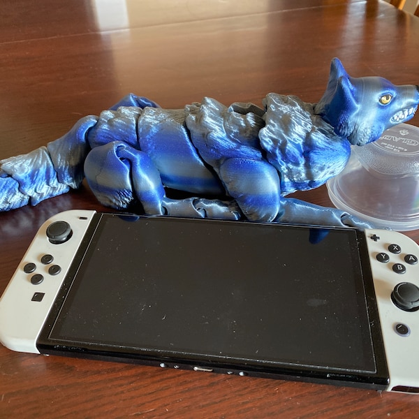 Articulated 3D Printed Giant Wolf Fidget Toy - Etsy