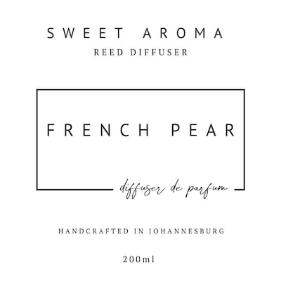 Reed Diffuser Label Template, Editable Product Label Template, DIY ...