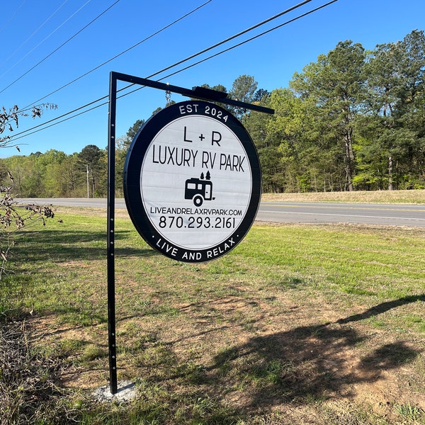 Custom Estate Signage Painted Wood Sign Storefront Signage Business ...