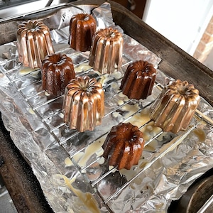 6 Copper Canele Molds Large 2.1 Inch Set of 6 Professional - Etsy