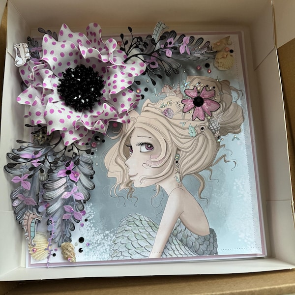 Handmade Birthday Card, Ladies Floral Greetings Card, Flower Cards ...