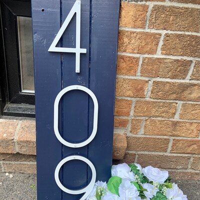 THIN MODERN White House Numbers for Large Address Numbers - Etsy