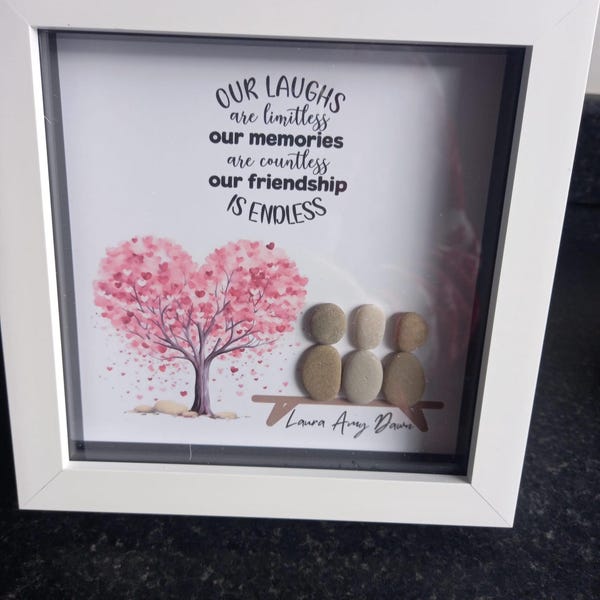 Personalised Birthday Pebble Art Gift - Handmade Milestone Birthday ...