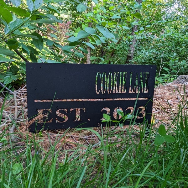 Metal Custom Address Sign, Address Plaque, Yard Sign, Front Porch Decor ...