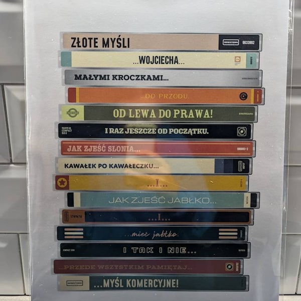 Personalised CD Stack Print, Retro Music Poster, Custom Favourite Song ...