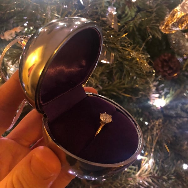 Baubicles' Christmas Bauble Ring Box (gift Box for Jewellery and Small ...