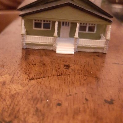 N Scale House Small Ranch Style Customize Your Colors 3D Printed Train ...