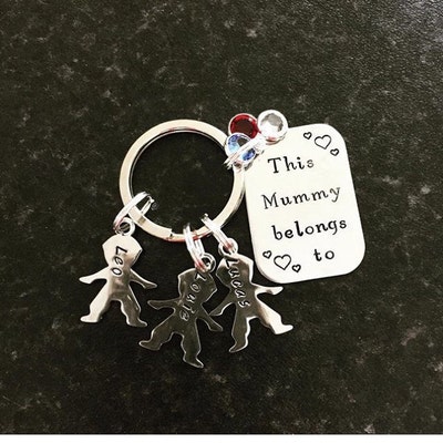 Personalised Mum Mummy Keyring Personalized Mom Mommy Keychain This Mum ...