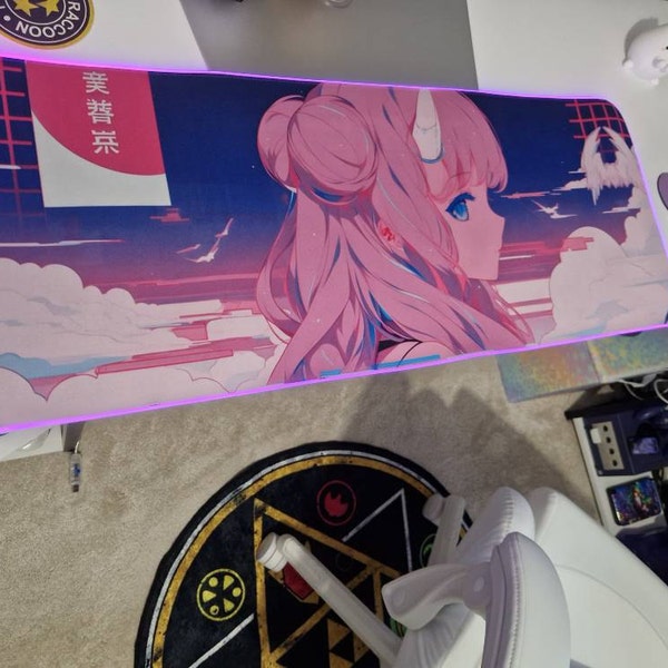 Tech LED Gaming Mouse Pad, Gaming Desk Mat RGB LED, Xxl Mousepad ...