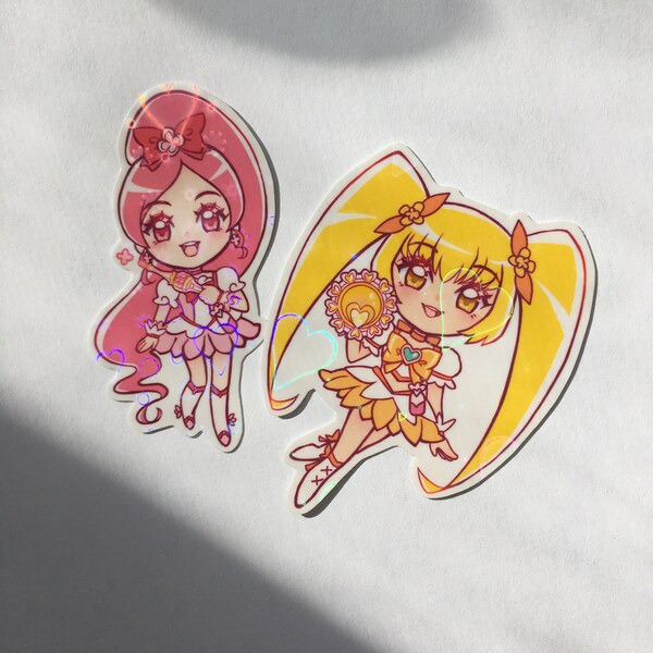 Holographic Heartcatch Precure Stickers - Etsy