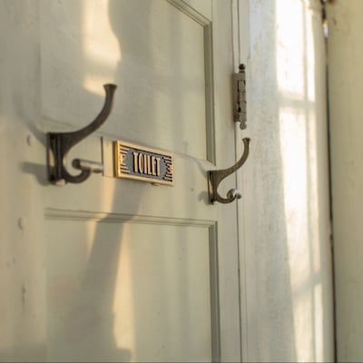 Toilet Door Sign by Themetalfoundry Brass or Aluminium House Art Deco ...