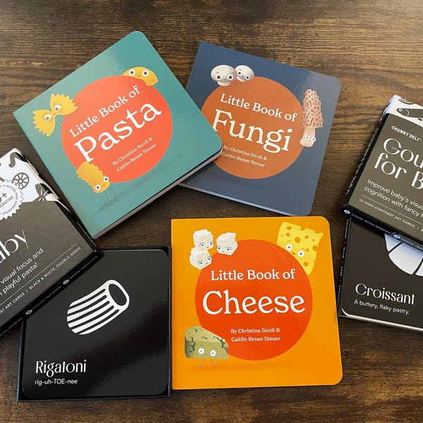 Little Books Collection Future Foodie 3 Board Book Set Italian Pasta ...