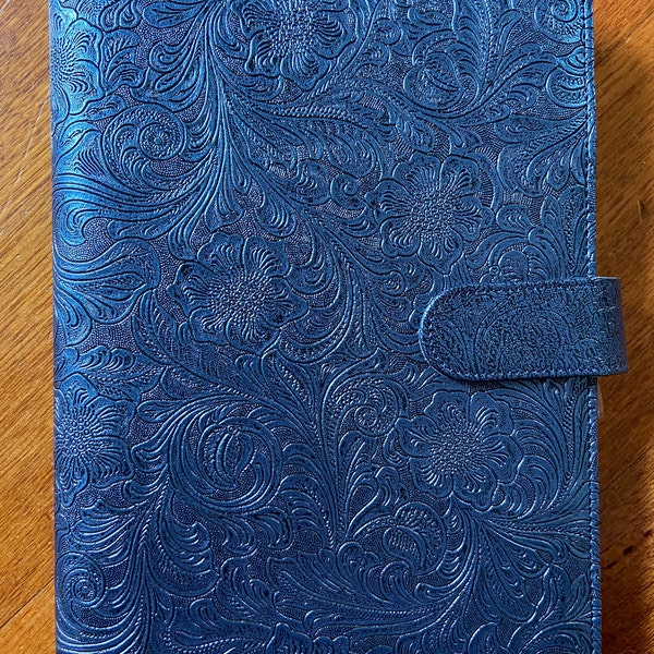 A5 Croc Planner | 100% Vegan Leather | 6 Rings| White | Emerald Green ...