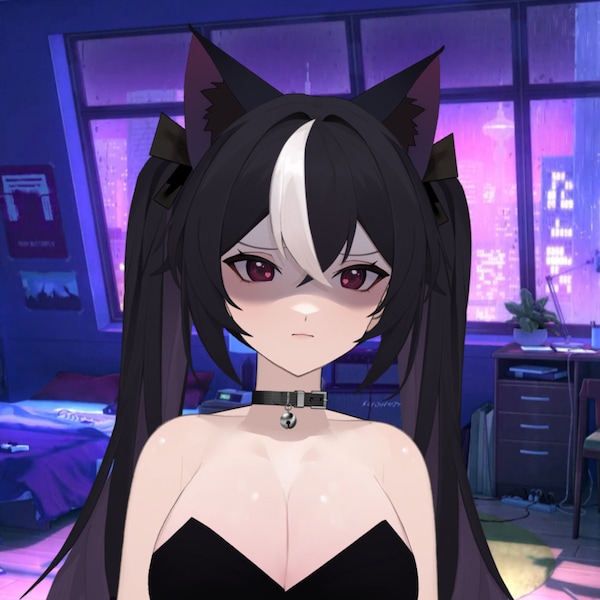 Premade Vtuber Color Customizable 6 Toggle Switches 7 Cute Emotes