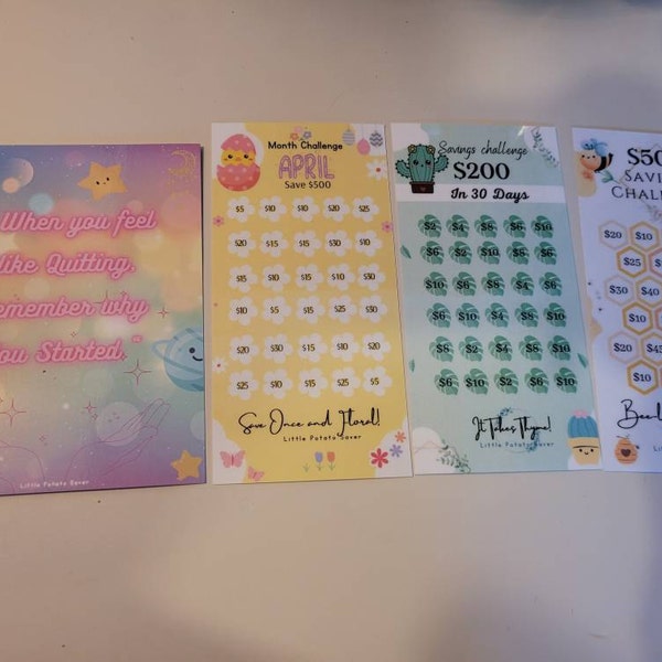30 DAYS Savings Challenge Money Tracker | Laminated | Budget Binders ...