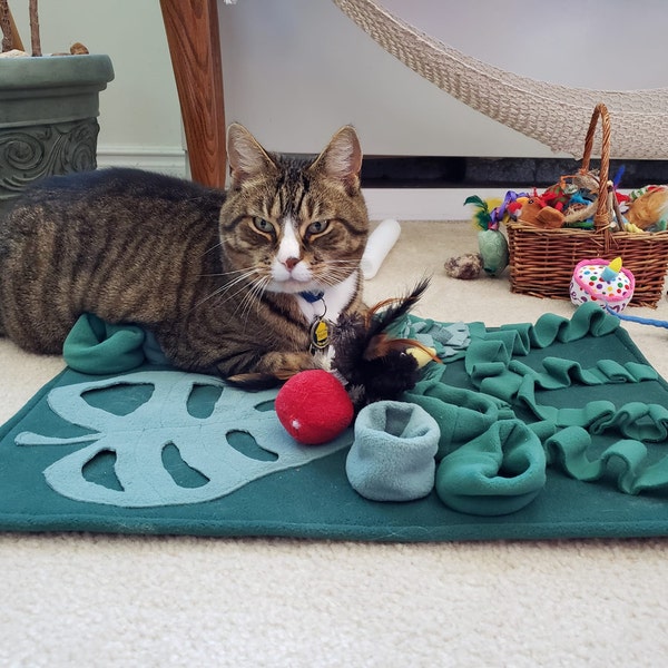 JUNGLE Forage Snuffle Mat for Dogs Cats Small Pets / Handmade ...