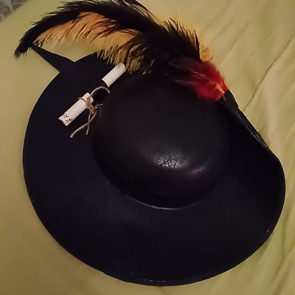 Black Distressed Pirate Tricorne Hat, Highwayman, Brixham, Hastings N ...