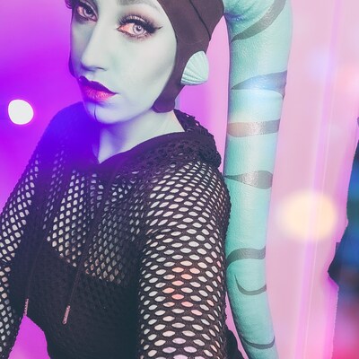 Twi'lek Latex Lekku 35.5 Curvy Headtails Prop Replica Star Wars Costume ...