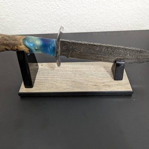 Pocket Knife Display Stand Gloss Thick Slice Brown Agate Stone Slab ...
