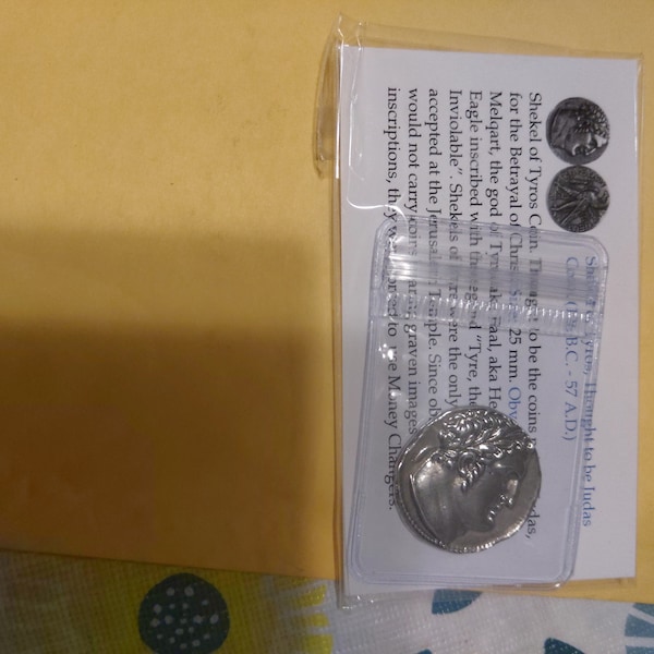 Judas Famous Roman Historical Coin Shekel of Tyros Coin, Thought to Be ...