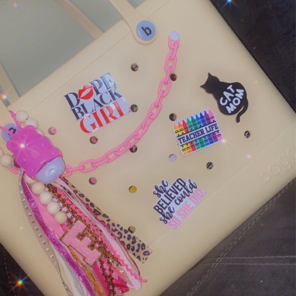 Dope Black Girl Purse Charms for Your Bogg Bag, Original and Baby Bogg ...