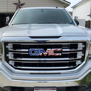 PRECUT GMC Sierra Gel Coated domed Patriotic Flag Emblem - Etsy