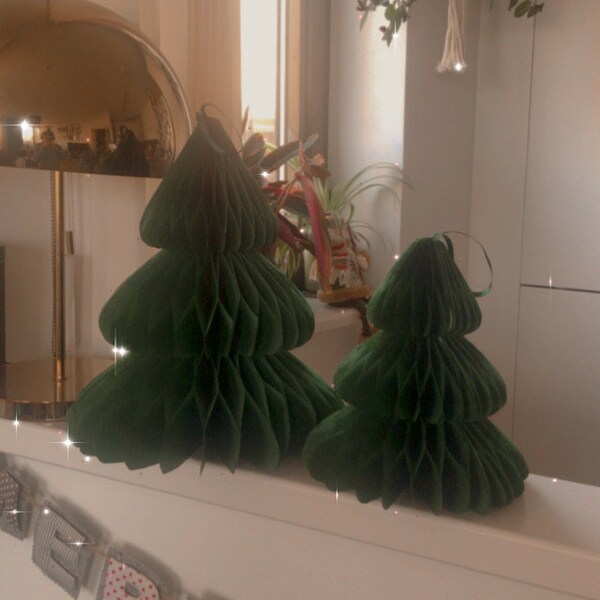 Vintage Style Honeycomb Tissue Paper Bell / Hanging Decoration ...