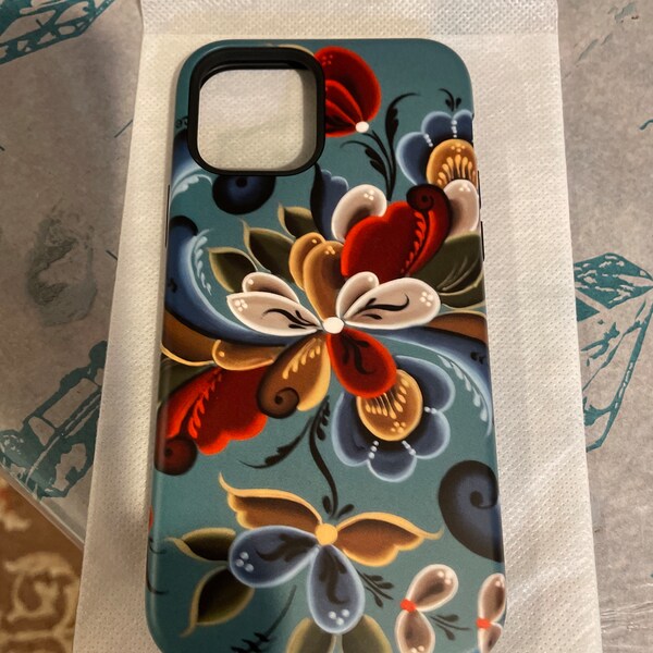 Rosemaling Wall Clock Scandinavian Norwegian Rosemaled Swedish Telemark ...