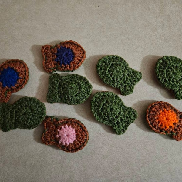Crochet Fish Memory Game Pattern, PDF Game Pattern, Crochet Memory Game ...